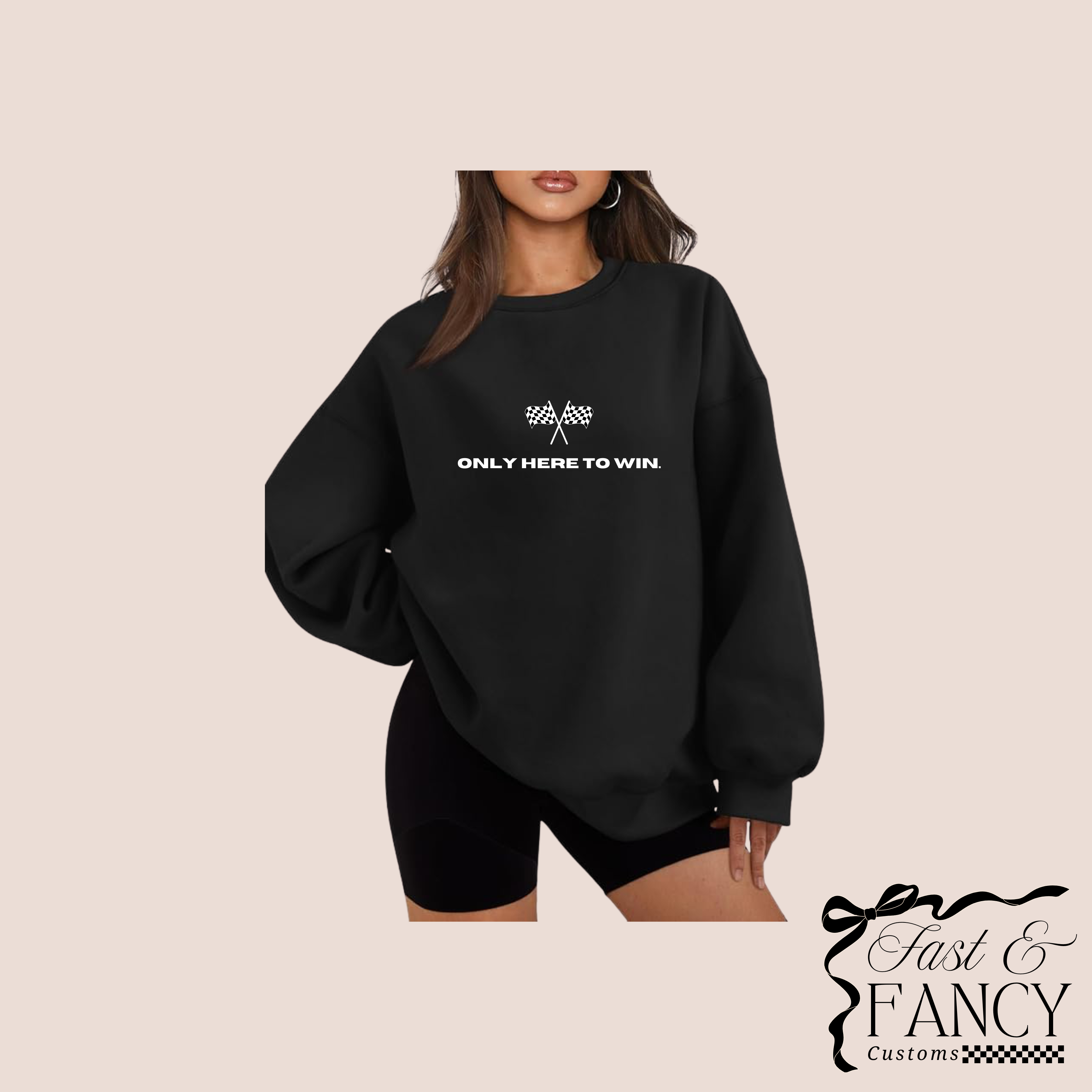Buttery Soft Oversized Crewneck – Fast & Fancy Customs